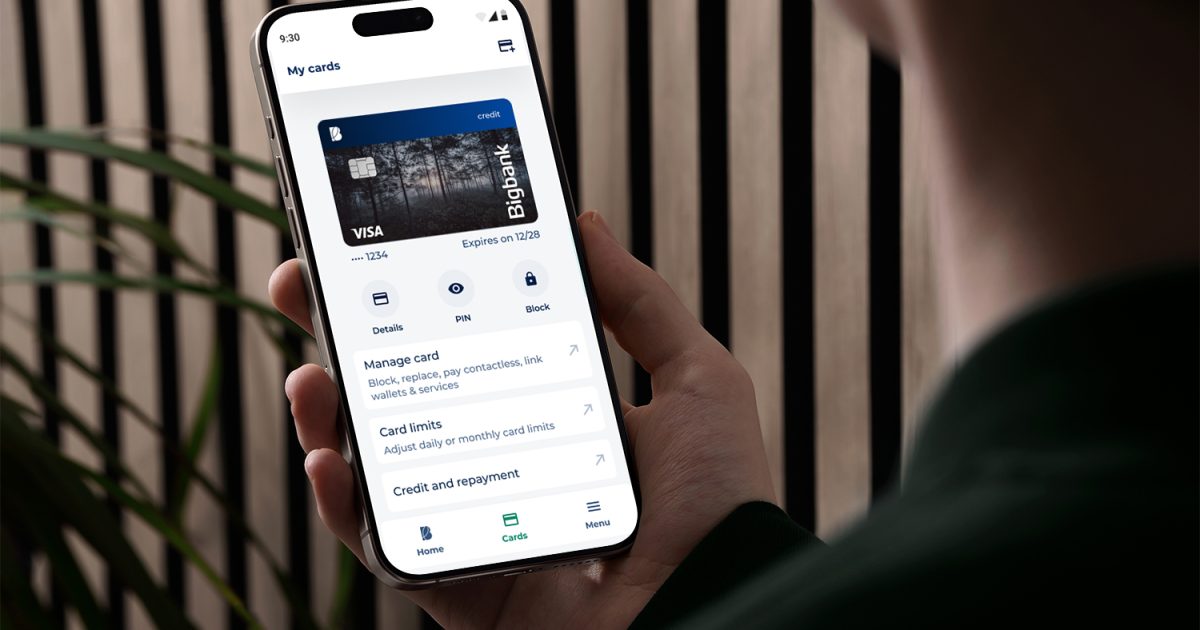 Parsisiųskite „Bigbank“ mobiliąją programėlę | Bigbank